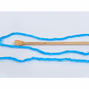 Lot of 4 x 100gr Skeins Ice Yarns Velvet Chenille Yarn Light Blue