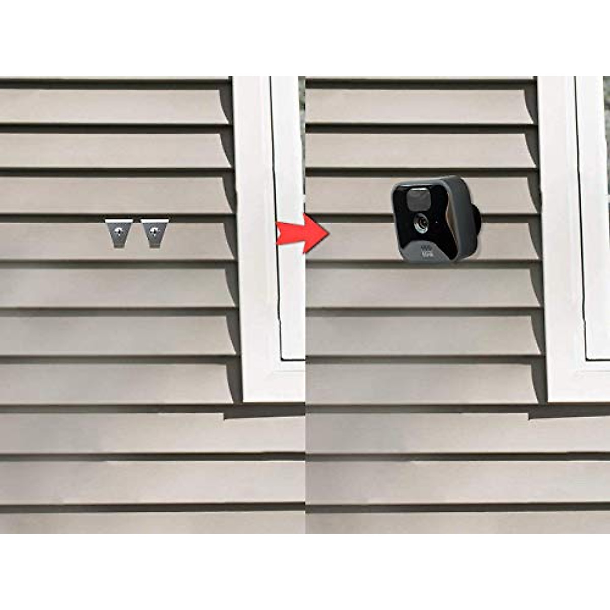 (12 Pack) Blink Outdoor Camera Vinyl Siding Clip Hooks, No-Hole Needed Outdoor Siding Hanger for Mounting Blink XT2 Blink Outdoor Home Security, Weatherproof Stainless Steel Blink Siding Mount