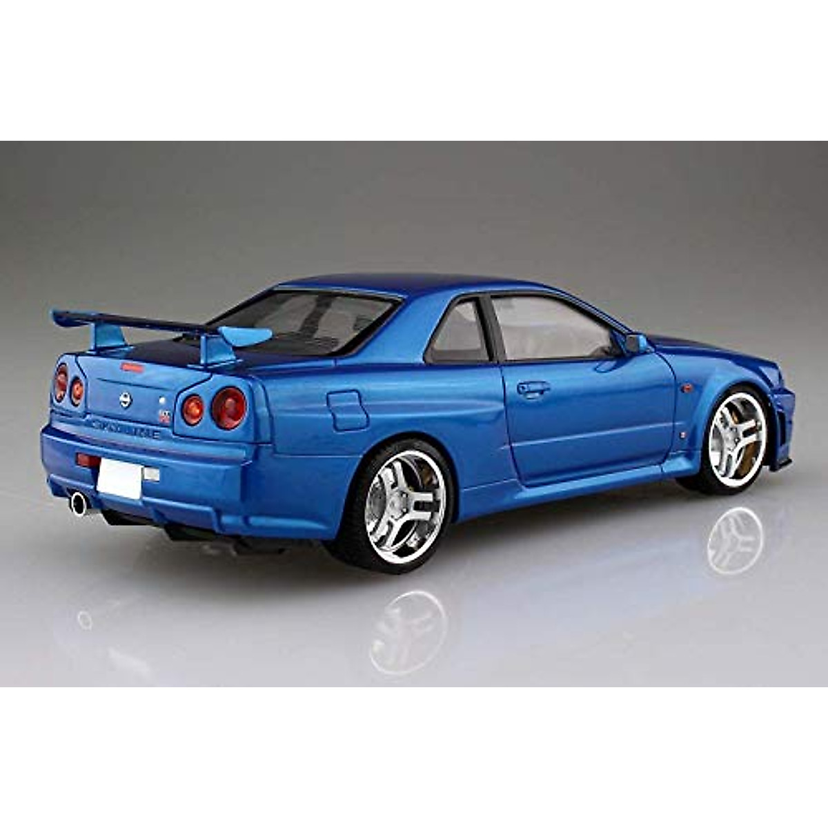 Aoshima 1/24 Scale Initial D Kozo Hoshino Bnr34 Skyline GT-R- Plastic Car Model Building Kit # 57339