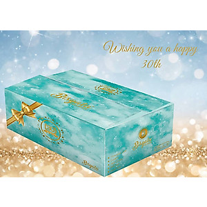 Bisyata 30th Birthday Shot Glass Gift Set for Him or Her - 30 Birthday Party Decorations for Women or Men - 2oz Shot Glasses - Set of 6 - With Gift Box