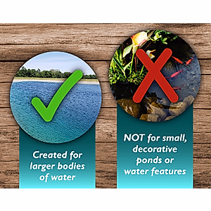 Crystal Blue Ocean Blue Pond Dye - 1 Gallon - Aqua Blue Color Treats up to 1 Acre - Clean, Clear & Aqua Blue Water - Environmentally Friendly Pond Dye