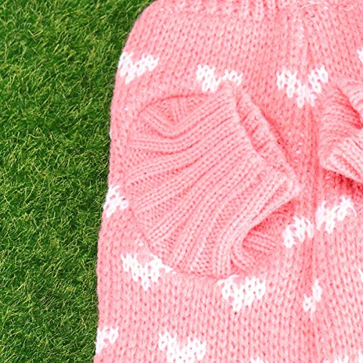 ULTECHNOVO Cat Sweater Pug Pattern Puppy Size Clothing Hoodies Warm Sweater, Maltese Cat Yorkshire Small Poodle Chihuahua Knitting Jumper Pet Clothes Sweater Xs Costume Sweaters Dog Jacket