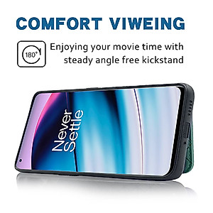 Compatible with OnePlus Nord N20 5G Wallet Case with Crossbody Shoulder Strap and Stand Leather Credit Card Holder Lanyard Cell Phone Cover for One Plus N 20 G5 1 Plus 20N 1plus One+ 1+ N205G Green