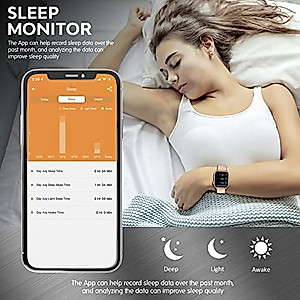 Smart Watch for Men Women, 2023 Upgraded Smartwatch with Blood Pressure Heart Rate Monitor 1.9" Touch Screen Bluetooth Watch(Make/Answer Call), IP67 Waterproof Smart for Android iOS Phones Gold