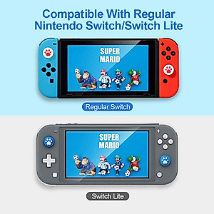 Oritikur Cat Claw Thumb Grips Compatible with Nintendo Switch & Lite, Soft Silicone Game Remote Joystick Thumbstick Caps Analog Stick Cover Skin Decal Accessories for NS Joy-Con Joycon Controller