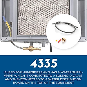 4335 Feed Tube with Sleeve for Aprilaire Humidifiers 400, 400A, 400M, 500, 500A, 500M, 600, 600A 600M,Includes #4004 in-Line Strainer #4231 Yellow Orifice,Humidifier Parts & Accessories
