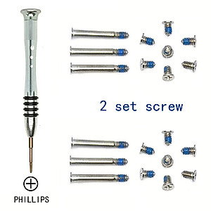 GODSHARK 2 Sets Replacement Screws with Screwdriver for MacBook Pro 13" 15" 17" A1278 A1286 A1297 2009-2012, Unibody Bottom Case Cover Phillips Repair Tool Kit Notebook Laptop PC Computer Screw