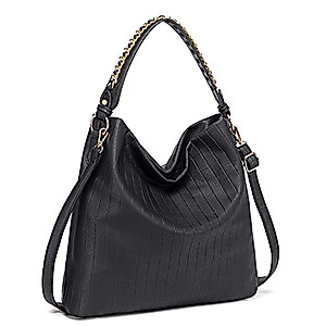 Montana West Purse Tote Bag for Women Large Hobo Bag Soft Shoulder Handbag MWC-082BK