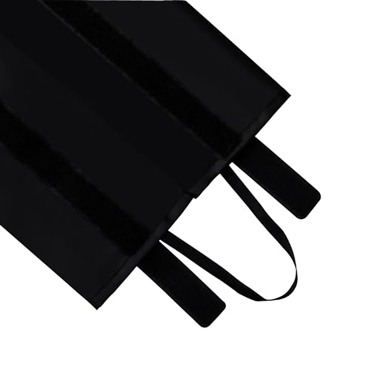 Sunolga 30 Inches Adjustable Twin Waterproof Door Draft Stopper, Right Angle Triangular Under Door Draft Noise Blocker for Bottom of Doors, Black