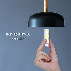 LEDBOKLI 10W Dimmable G9 LED Light Bulb, Equivalent 80 Watt Incandescent Light Bulbs,Warm White 3000K G9 LED Lamp, G9 Base Chandelier Light Bulbs, 900LM, Energy Saving, Non Flicker, 5-Pack