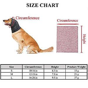 QIYADIN Pet Soft Snoods for Dogs, Quiet Ears Muffs Thunder Hat for Dog, Calming Dog Hood for Noise Protection, Anxiety Relief Head Wrap Ear Cover for Dog and Cats (Medium, Black)