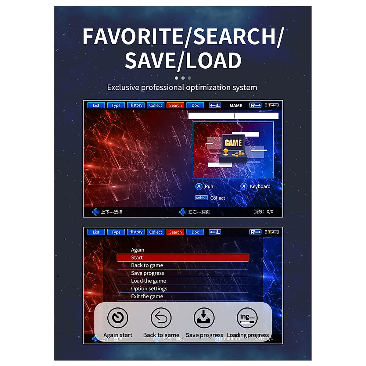 Powkiddy X70 Handheld Game Console Retro Video Game Console Built-in 5500 Games, 32G 7-inch IPS Screen Linux Open Source Game Console Portable Gaming Console for Gameboy (Black 32G )