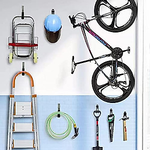 Heavy Duty Steel Hooks ,Garage Storage Utility Hooks Garden Tool Organizer, Wall Mount Hooks, Small U Hooks(2 Pack)