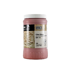 Amaco Shino Lead-Free Glazes - Chai, Gloss, 16 oz
