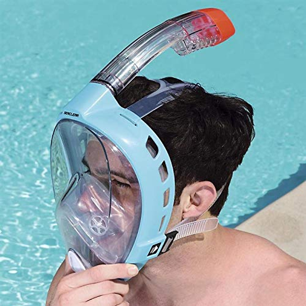 SeaClear Vista Full Face Snorkel Underwater Mask Snorkeling Dive Goggles