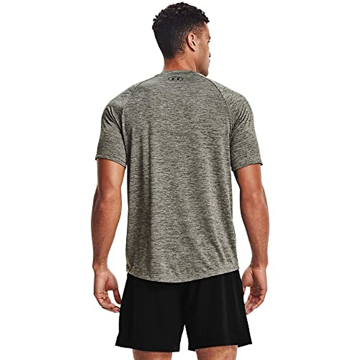 Under Armour Men's Tech 2.0 V-Neck Short-Sleeve T-Shirt , Victory Green (369)/Black, X-Large