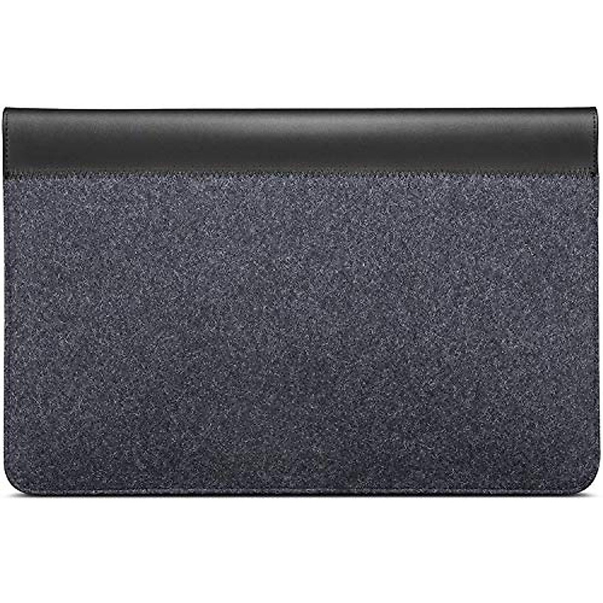 Lenovo Yoga Laptop Sleeve for 15-Inch Computer, Leather and Wool Felt, Magnetic Closure, Accessory Pocket, GX40X02934, Black