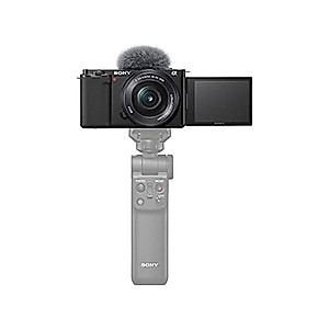 Sony Alpha ZV-E10 - APS-C Interchangeable Lens Mirrorless Vlog Camera Kit - Black (Renewed)