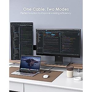 LENTION 6FT USB C to HDMI 2.0 Cable Adapter (4K/60Hz) Compatible 2023-2016 MacBook Pro, New iPad/Surface/Mac Air, Note 21/20/10, Stable Driver Certified (CB-CU707-2M, Space Gray)