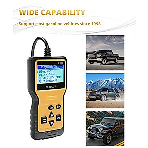 YAKEFLY Universal OBD2 Scanner,Car Engine Fault Code Reader CAN Diagnostic Scan Tool Scanner Diagnostic Tool,Car Scanner Vehicle Engine Code，to Check Engine Light.