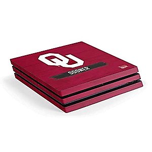 Skinit Decal Gaming Skin Compatible with PS4 Pro Console - Officially Licensed College Oklahoma Sooners Design