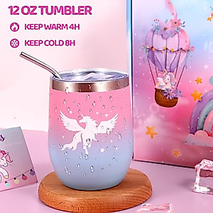 LiYiQ Unicorn Gifts Toys Birthday Gifts Birthday Gift Ideas, Pink Toys, Kawaii Unicorn Toys, for Daughter, Niece, Granddaughter