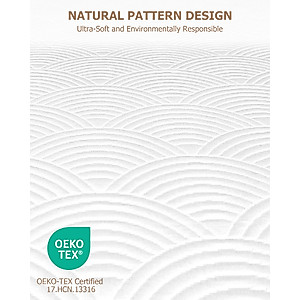 Zenzy 3" Full Waterproof Mattress Topper Cover, [100% Waterproof] [Ultra-Soft] Cover for Mattress Topper, Washable & with Adjustable Straps, Oeko-TEX Certified [Only Cover]- White