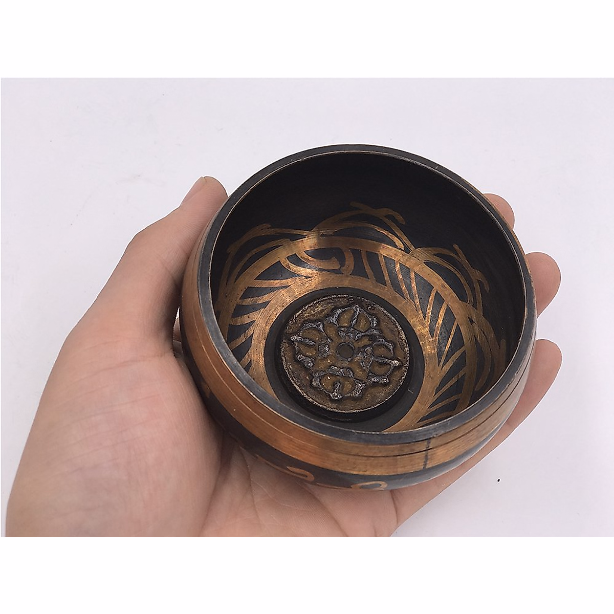 Contineo 3.15 inch Tibetan Singing Bowl with Striker,Meditation Bowl for Healing,Yoga,Relaxation,Mindfulness