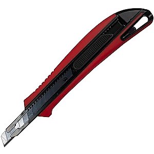 ALLWAY SK9B 9mm Pro Soft-Grip Snap-Off Knife with Auto-Lock and 1 Premium Blackened Steel Blade