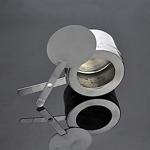 2pcs Steel Buffet Fuel Serving Dishes Chafing Dish Burner Holder Chafing Dishes& Food Warmers Fuel Holder Stainless Warming Trays for Buffets Party Tiny Fuel Holder Cans Small