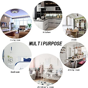 White and Gold Modern Abstract Round Area Rug for Livingroom Bedroom Diningroom Faux Wool Soft Aesthetic Circular Home Office Carpet 6ft Indoor No-Slip Floor Rug Doormat