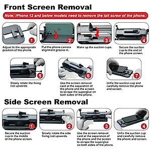 HengTianMei Cell Phone Screen Separator with Strong Suction Cups, no Heating Cell Phone Screen Removal Tools, Used to Separate The LCD Screen and Glass Back Cover of The Phone, for Samsung iPhone