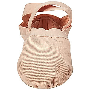 Bloch Dance Women's Synchrony Split Sole Stretch Canvas Ballet Slipper/Shoe, Pink, 7