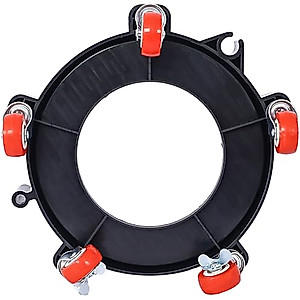 Qzntinrt Portable 11.2 Bucket Dolly with Removable g and 5 Swivel Casters Compatible with 360° Movement