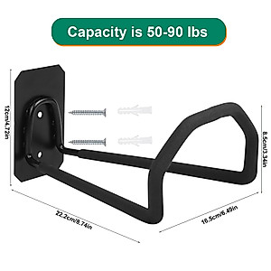 PeoMev 2pcs Heavy Duty Hose Hanger Wall Mount Water Hose Holders for Outside, Sturdy Hose Stand for Garden Hose Storage and Extension Cords (2pcs)