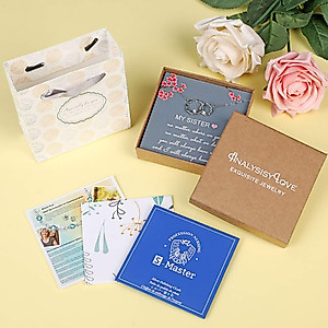 AnalysisyLove Sister Gifts from Sister, Sterling Silver Interlocking Infinity 2 Circles Necklace for Sisters, Big Sister Little Sister Gift, Birthday Jewelry Friendship Gifts