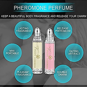2PCS Eternal Love Pheromone Perfume Enhanced Edition, Elazialip Pheromone Scent for Her, Long Lasting Pheromone Perfume, Pheromone Perfume for Women and Men (Women)