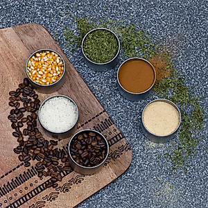 Cornucopia Brands 4-Ounce Metal Tins/Candle Tins (24-Pack); Round Containers w/Slip-On Lids for Party Favors, Candle Making, Spices, Gifts