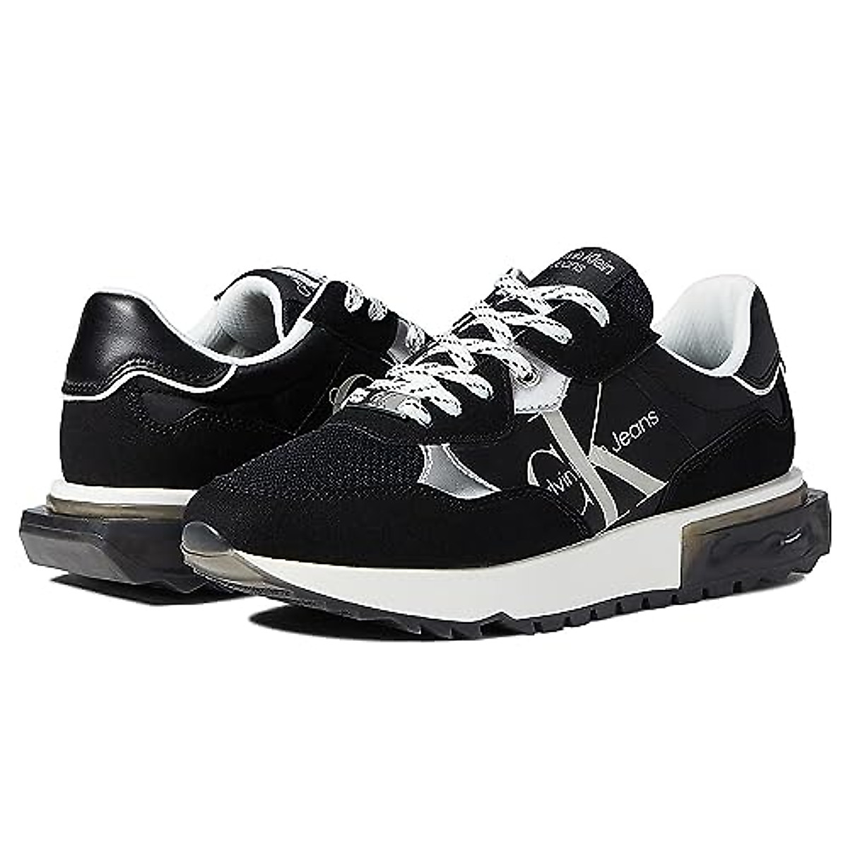 Calvin Klein Women's MAGALEE Sneaker, Black 001, 7