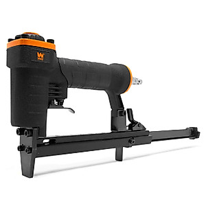 WEN 61706 20-Gauge 3/8-Inch Crown Air-Powered Pneumatic T50 Stapler for Upholstery and Woodworking