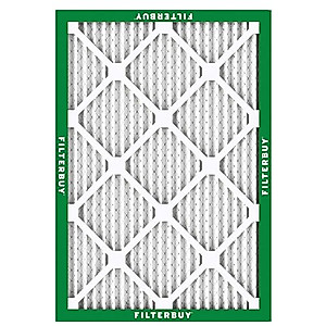 Filterbuy 20x25x2 Air Filter MERV 8 Dust Defense (1-Pack), Pleated HVAC AC Furnace Air Filters Replacement (Actual Size: 19.50 x 24.50 x 1.75 Inches)