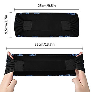Unisex Workout Headbands Bule-Water-tai-chi Elastic Yoga Sweatband Stretchy Sports Hairband