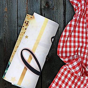 NC Teal Gold Happy 10th Birthday Backdrop Banner Decorations 10 Years Old Bday Background for Girls Boys Photography Party Decor Supplies Glitter