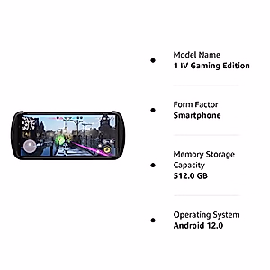 Sony Xperia 1 IV Gaming Edition XQ-CT72 5G Dual 512GB 16GB RAM Factory Unlocked (GSM Only | No CDMA - not Compatible with Verizon/Sprint) - Black