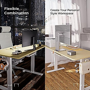 SOHOMACH Electric Standing Desk - Adjustable Height with Memory Preset, 48 x 24 Inches Ergonomic Design Home Office Standing Desk
