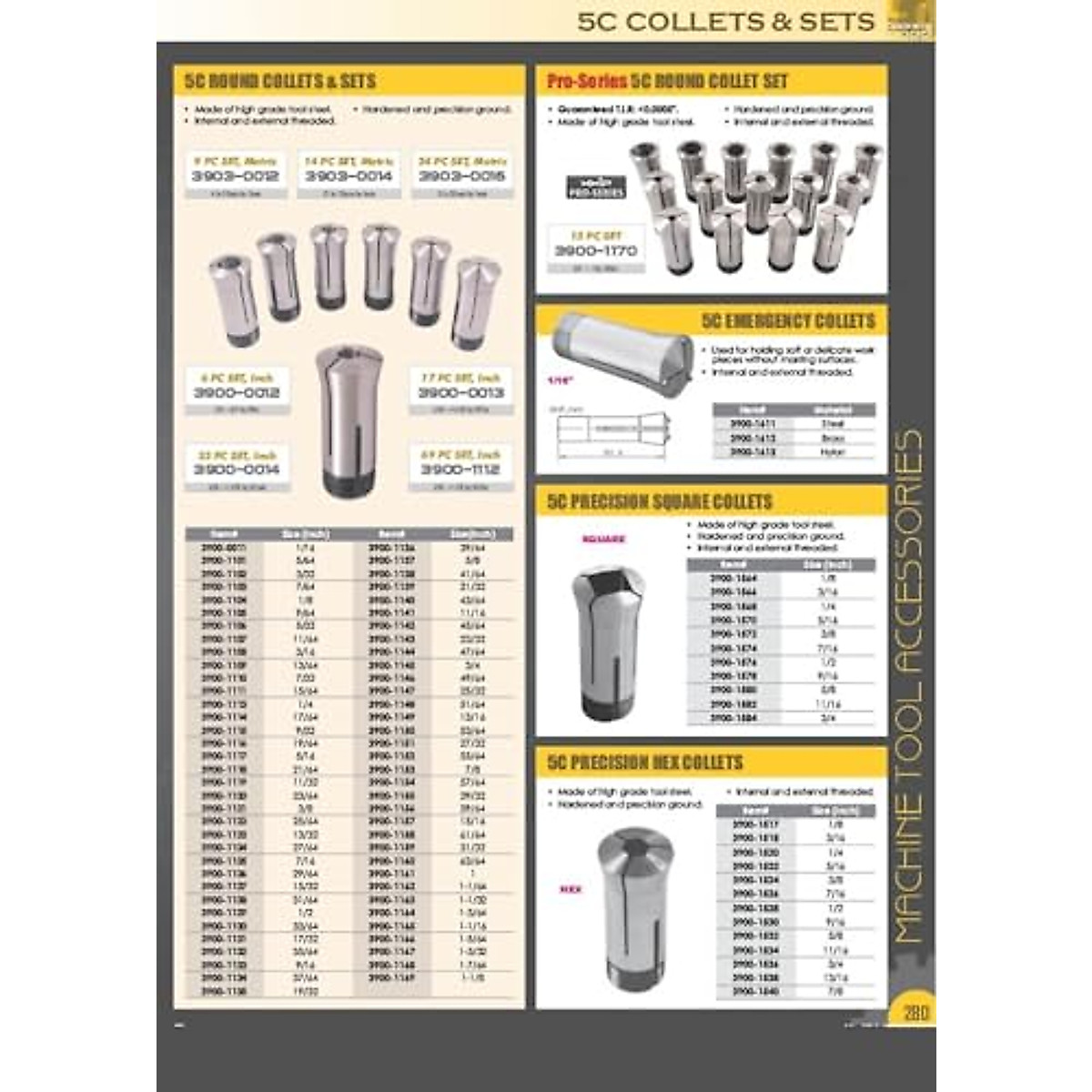 HHIP 3900-1602 5C Collet Rack, 30-Piece