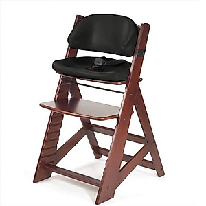 Keekaroo Height Right Kid's Chair with Comfort Cushions, Mahogany/Vanilla (0055219KR-0001)