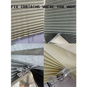 YGNNIU 12 Clips for Pleated Shades Window Shade Clips Shade