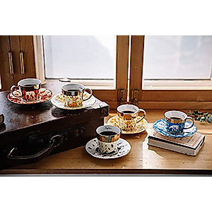 Luycho] Angled Mirror Cup & Saucer_Panda Dalmatian_11oz