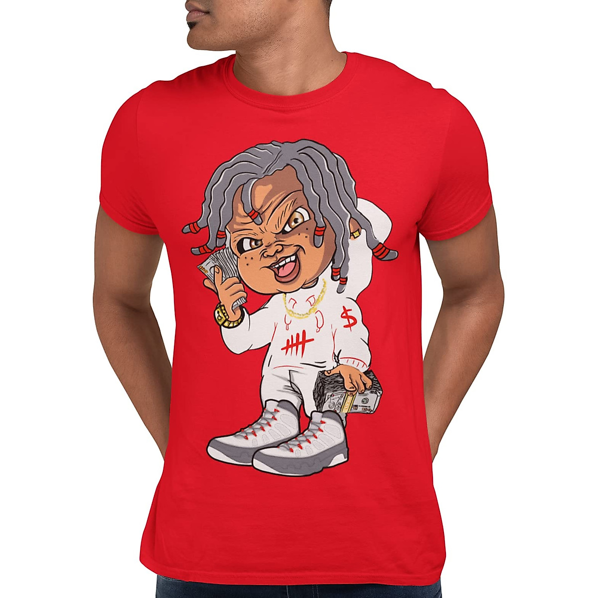 Shirt to Match Jordan 9 Fire Red Jordans Men's Graphic Tee, Tshirt to Match Jordan 9s Fire Red